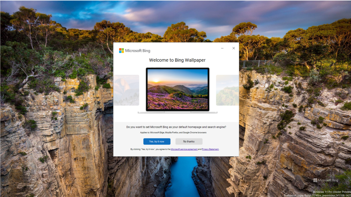 Bing Wallpaper متاح الان في متجر مايكروسوفت - سوالف سوفت